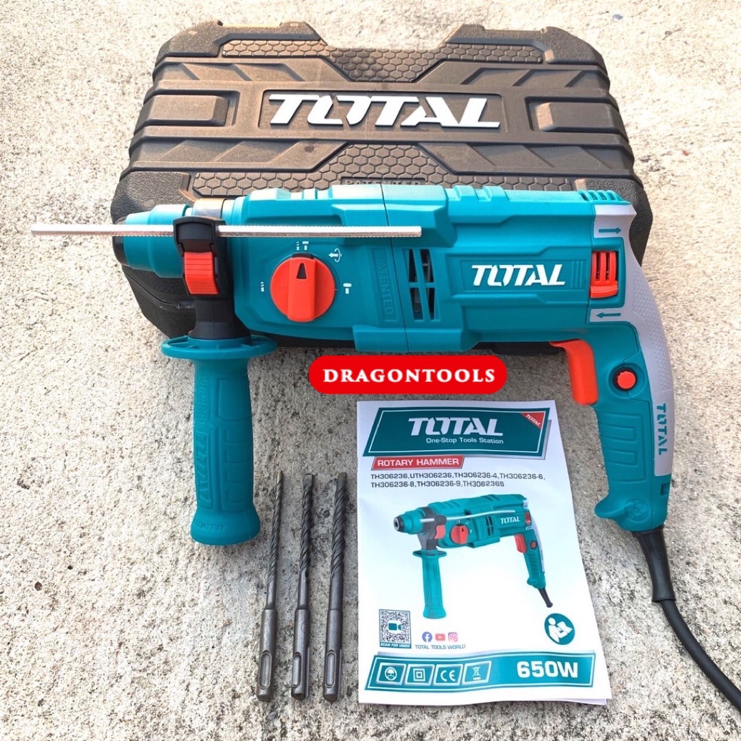TOTAL สว่าน สว่านโรตารี่ 3 ระบบ รุ่น TH306236 ( Rotary Hammer ) 650W ...