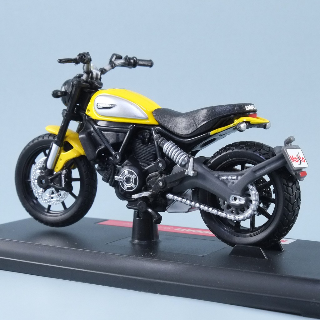 โมเดลรถ บิ๊กไบค์ Ducati Scrambler สเกล 1:18 แบรนด์ Maisto โมเดล 1/18 ...