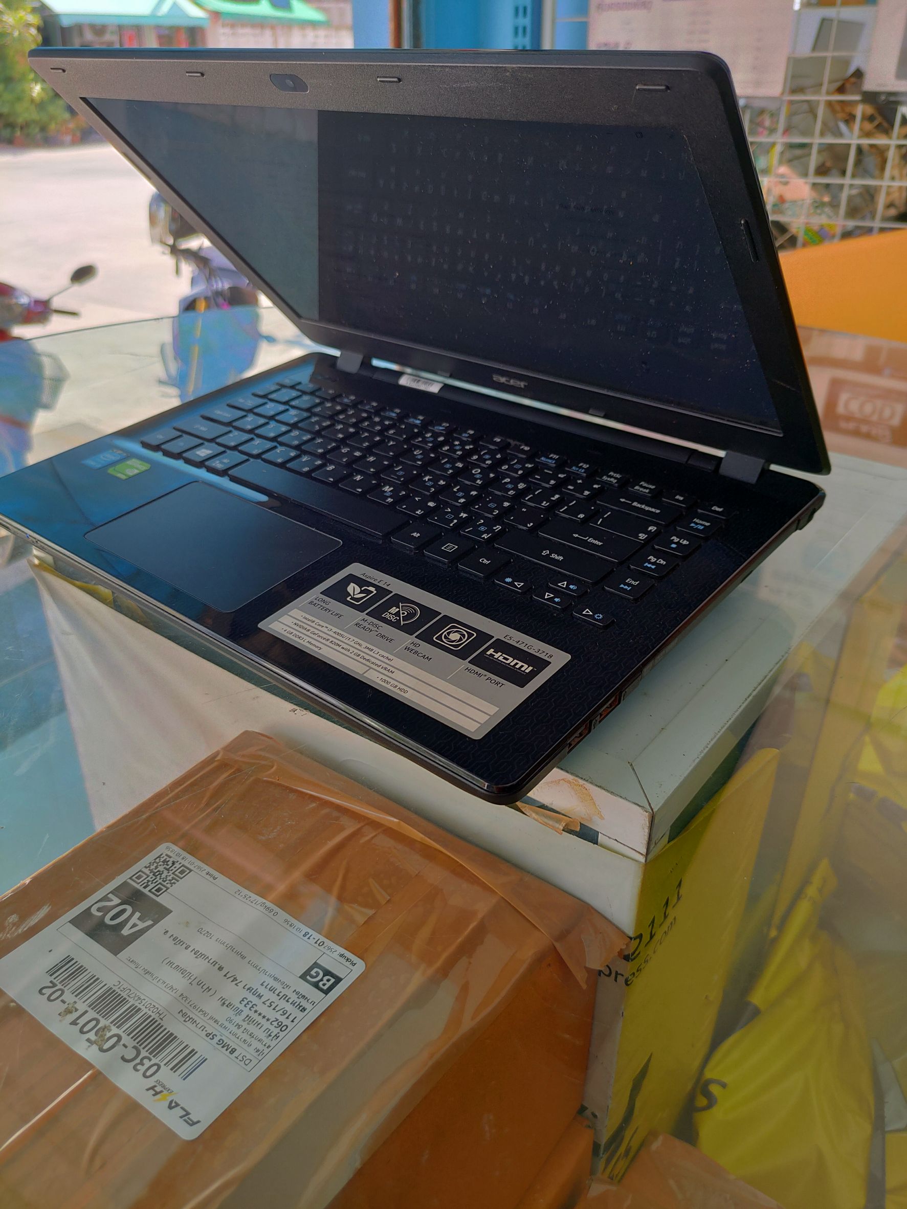 โน๊ตบุ๊คมือสองยี่ห้อ Acer รุ่น Aspire E14 E5-471G-3718 จอ 14นิ้ว ซีพียู ...