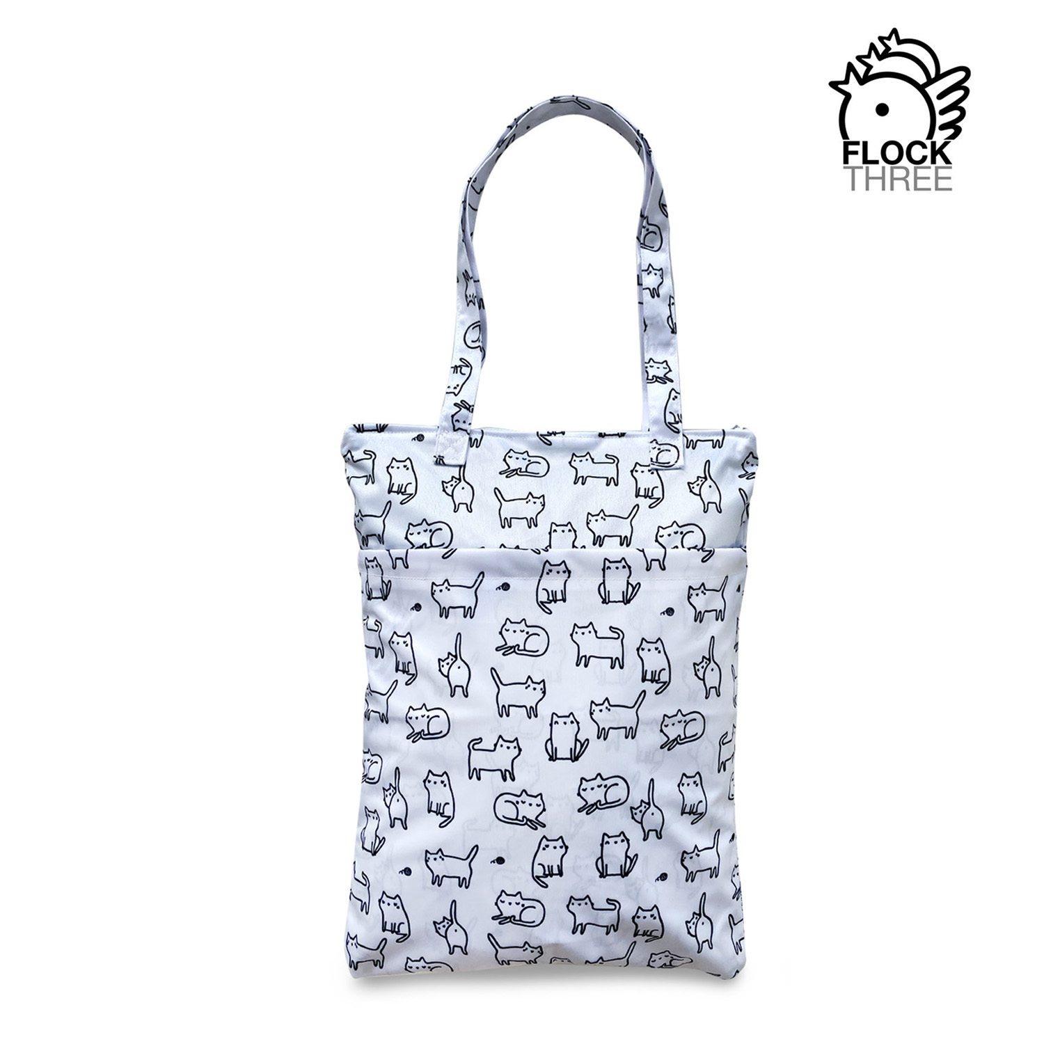 FLOCK THREE เปียกกระเป๋าแห้งกระเป๋ากันน้ํา Tote นํากลับมาใช้ใหม่เสื้อ ...