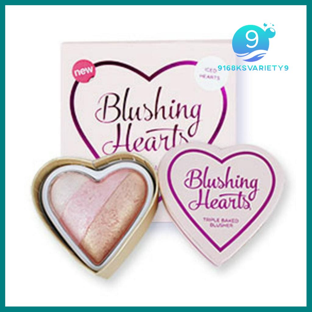 ด่วน ของมีจำนวนจำกัด Makeup Revolution Blushing Hearts Triple Baked ...
