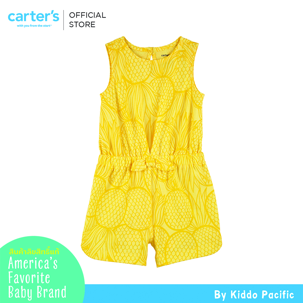 CARTERS 2PK ROMPER IVORY LEMON คาร์เตอร์ชุดหมีขาสั้นและเดรส เด็กผู้หญิง ...