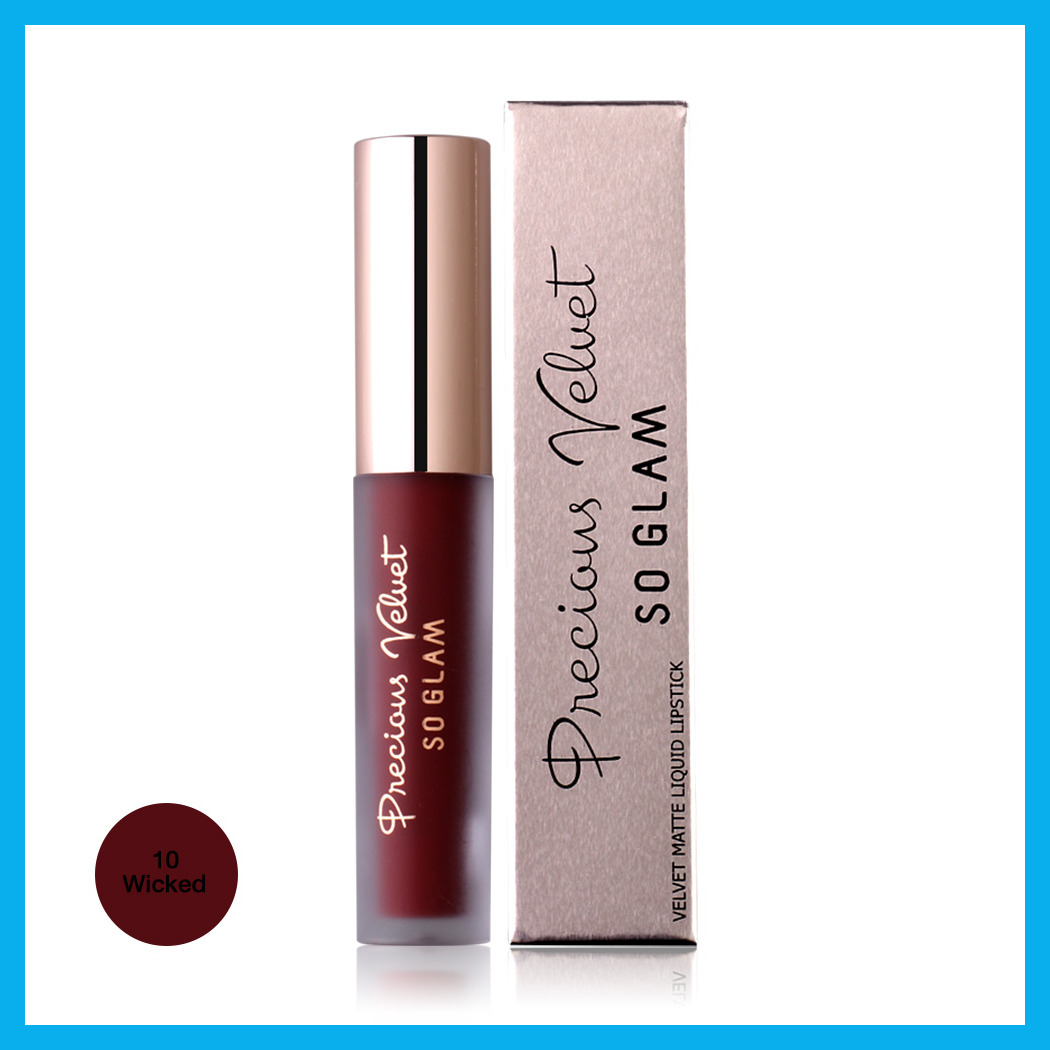 So Glam Precious Velvet Matte Liquid Lipstick 2.5g #10 Wicked - Konvy - ThaiPick