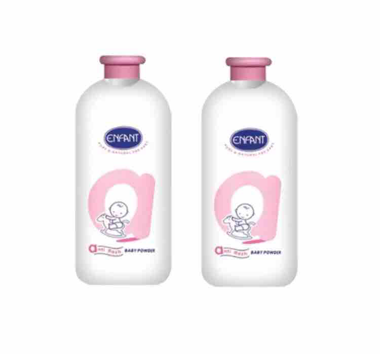 (แพ็คคู่)Enfant Baby Powder - Anti Rash แป้งเด็กอองฟองต์ สูตรป้องกันผด ...