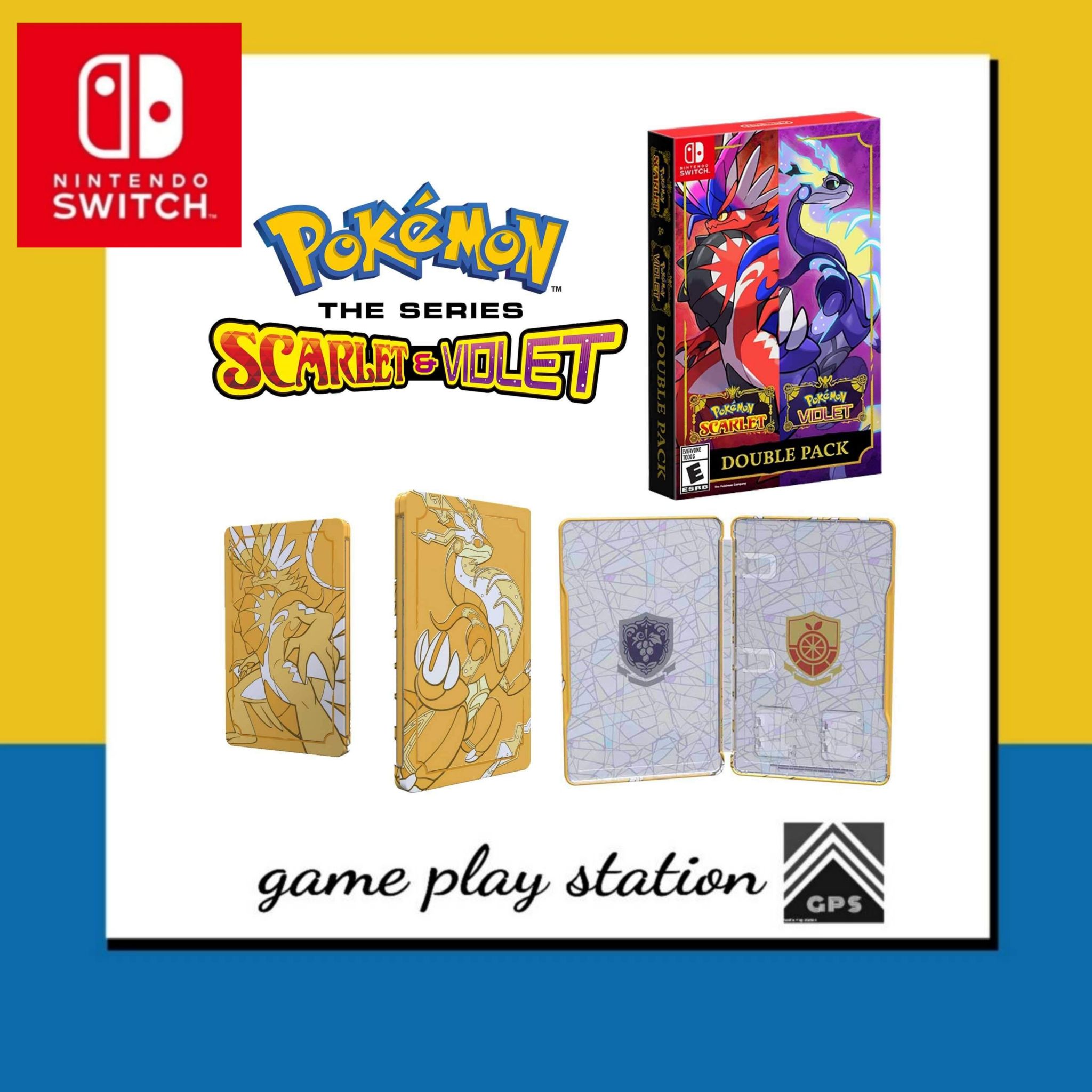 nintendo switch pokemon scarlet +steelbook & violet + steelbook ...
