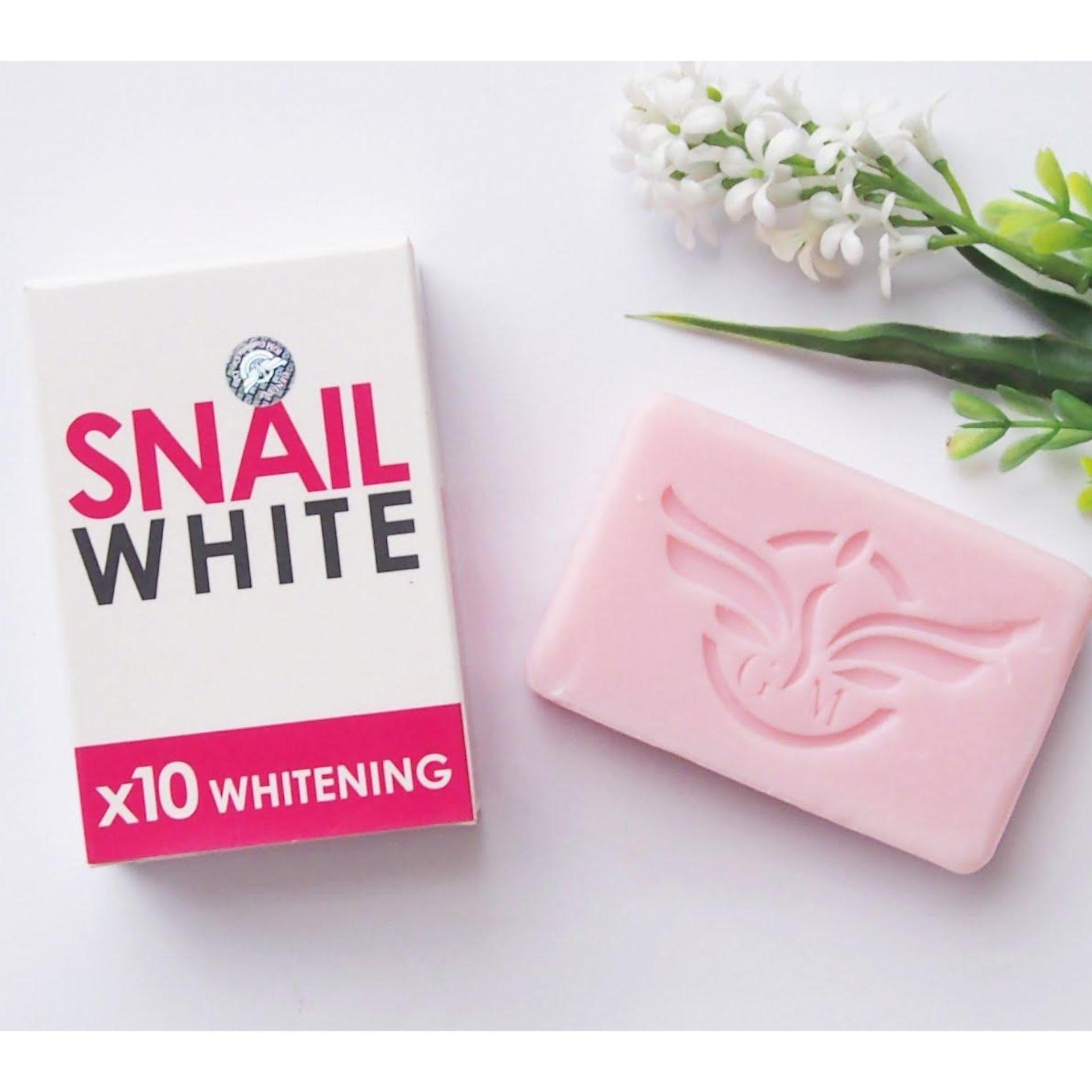 Snail White Soap x10 Whitening สบู่หอยทาก 70g. (6 ก้อน) + SNAIL WHITE ...