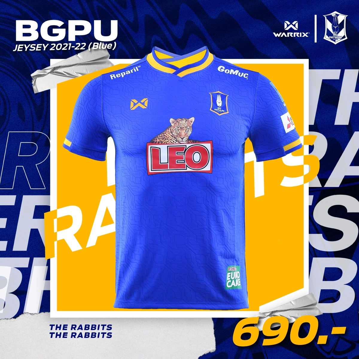 BGPU Shop - Warrix เสื้อแข่ง Thai League BG Pathum United 2021 ทีมเยือน ...