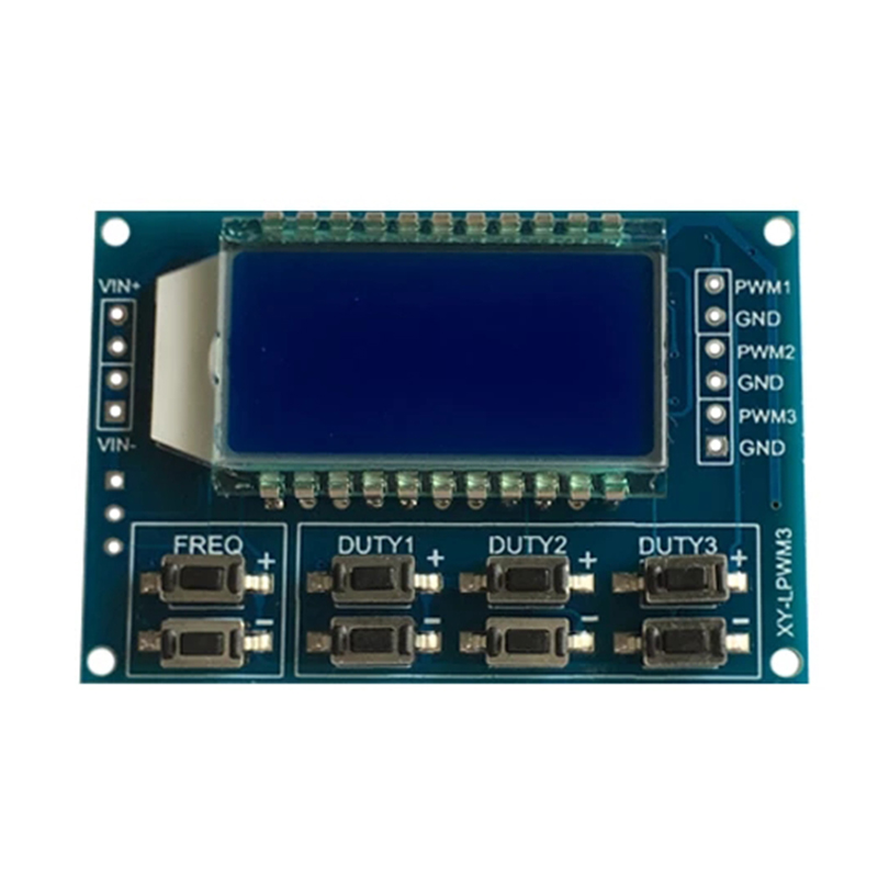 LCD digital display 3-way signal generator PWM pulse frequency duty ...