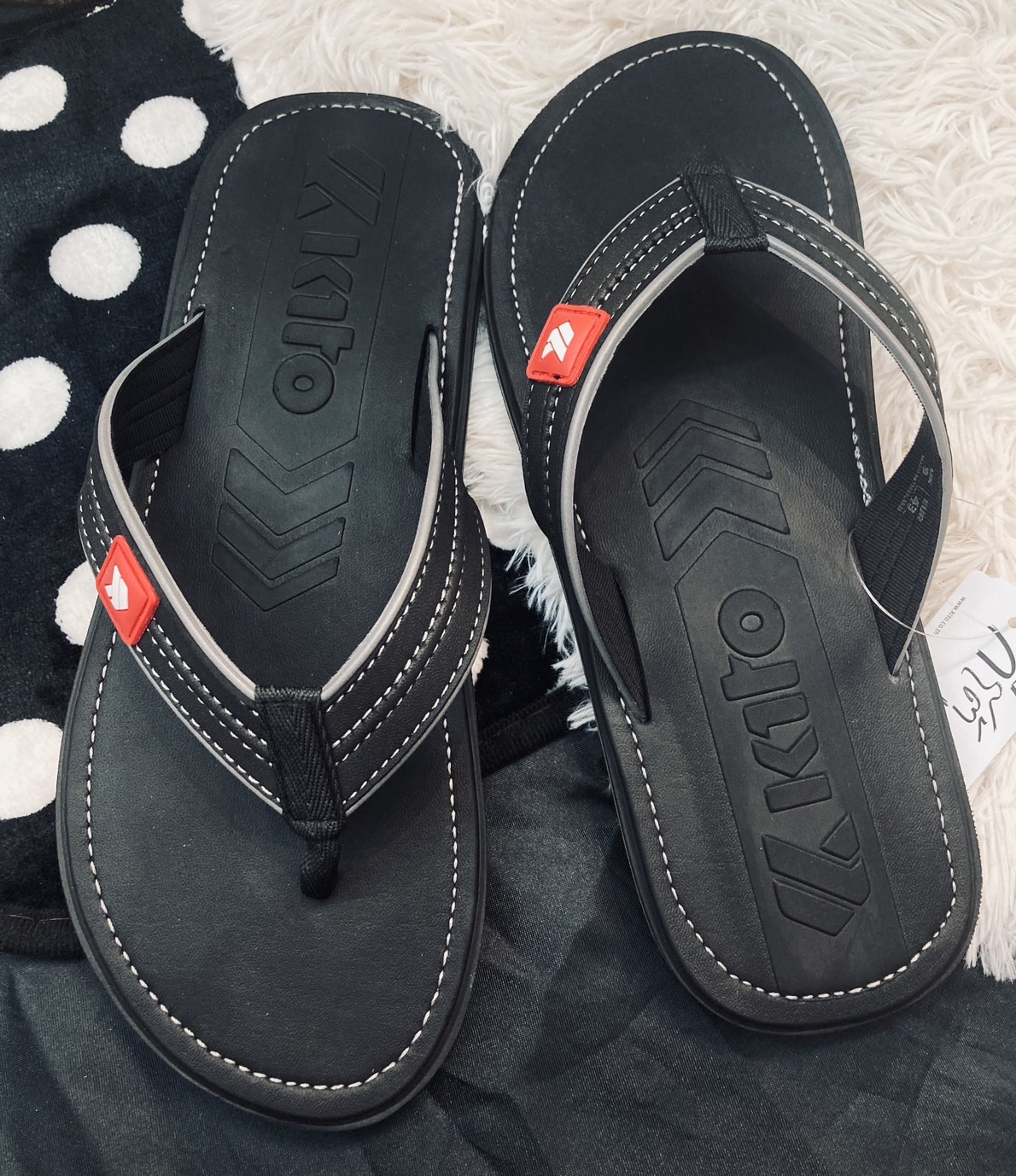 เท่ แตะดำหนีบ kito ป้าย 428 ลดถูกสุด ได้ 335 พื้นFLEX ใส่สบาย พื้นนุ่ม ...