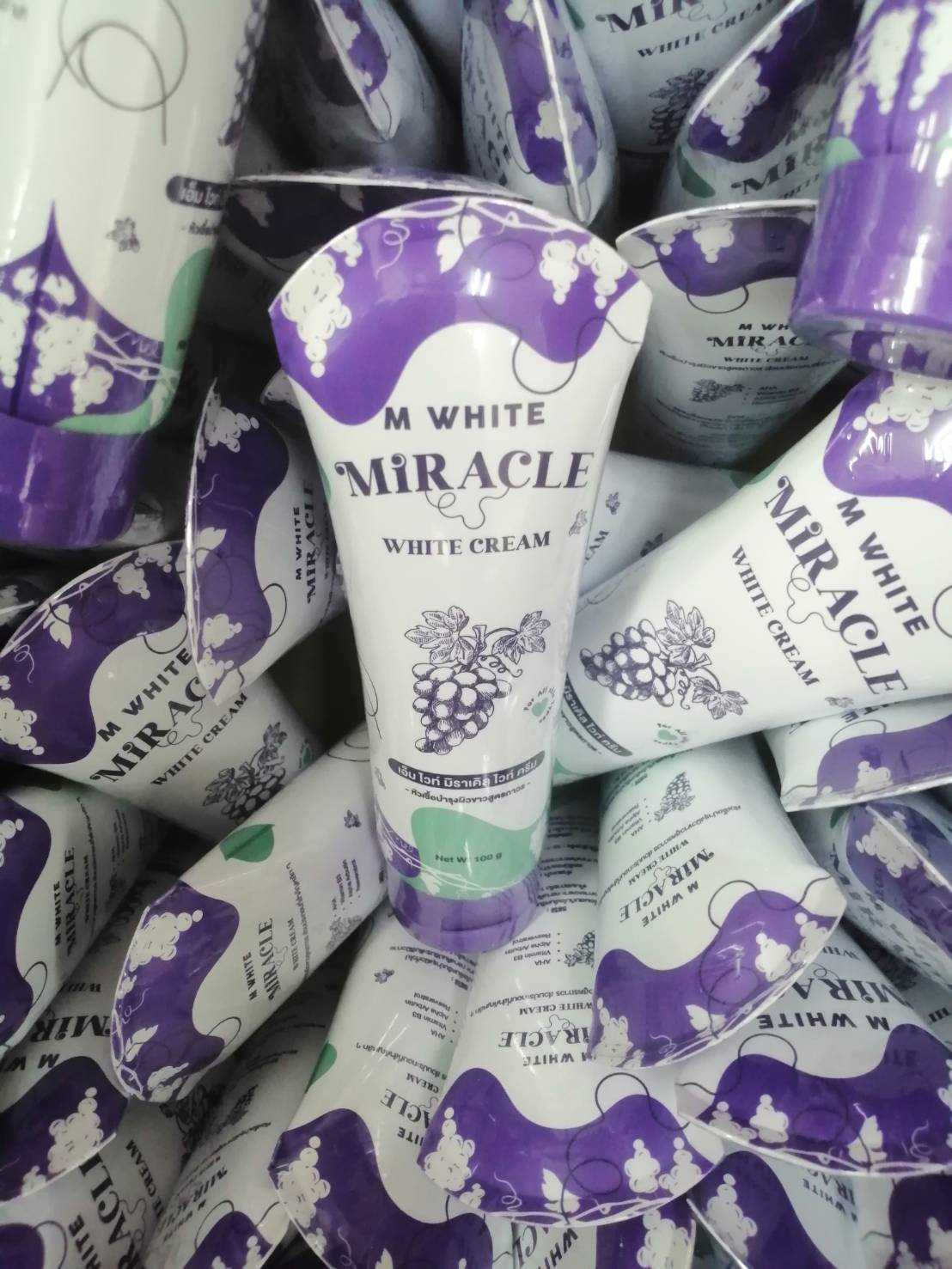 ครีมแม่มดโฉมใหม่ เอมไวม์ มิราเคล ไวท์ M white Miracle cream หัวเชื้อ ...
