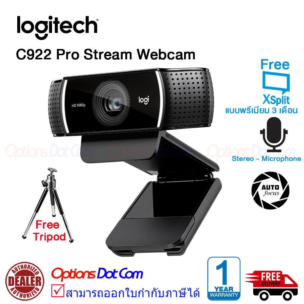 Logitech C922 Pro Stream 1080P Webcam ของแท้ รับประกันศูนย์ 1 ปี ...