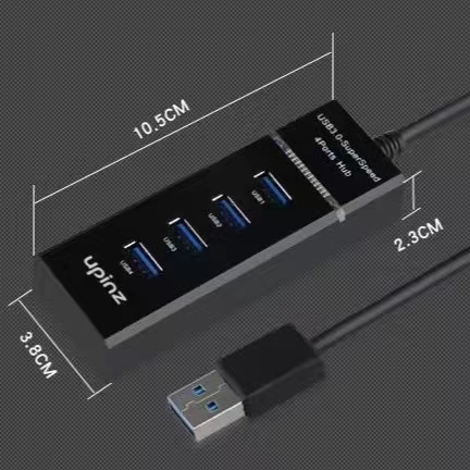 Upinz รุ่น UP303 USB HUB 3.0 High Speed 4 Port ชาร์จและโอนถ่ายข้อมูลได้รวดเร็วทันใจ รับประกัน1ปี ...