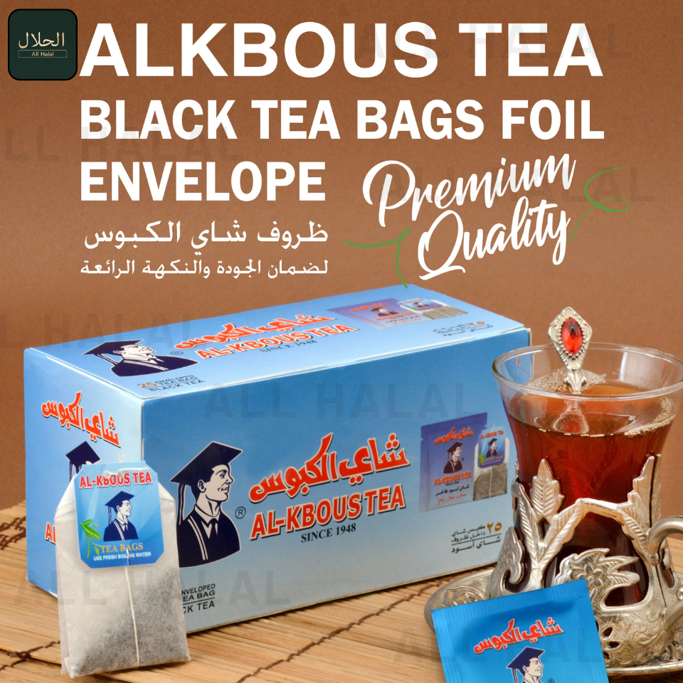 Al-Kbous Tea Black Tea 25 teabag ผงใบชาดำในถุงชา 100% SINCE 1948 ...