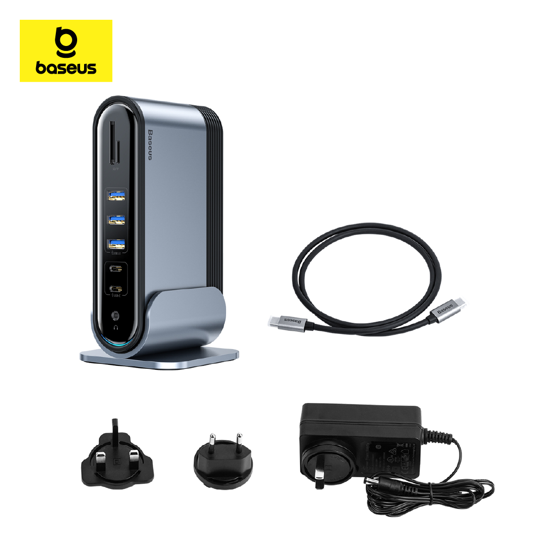 BaseusฮับUSB Type CกับMulti HDMI USB 3.0พร้อมสถานีเชื่อมต่ออะแดปเตอร์ ...