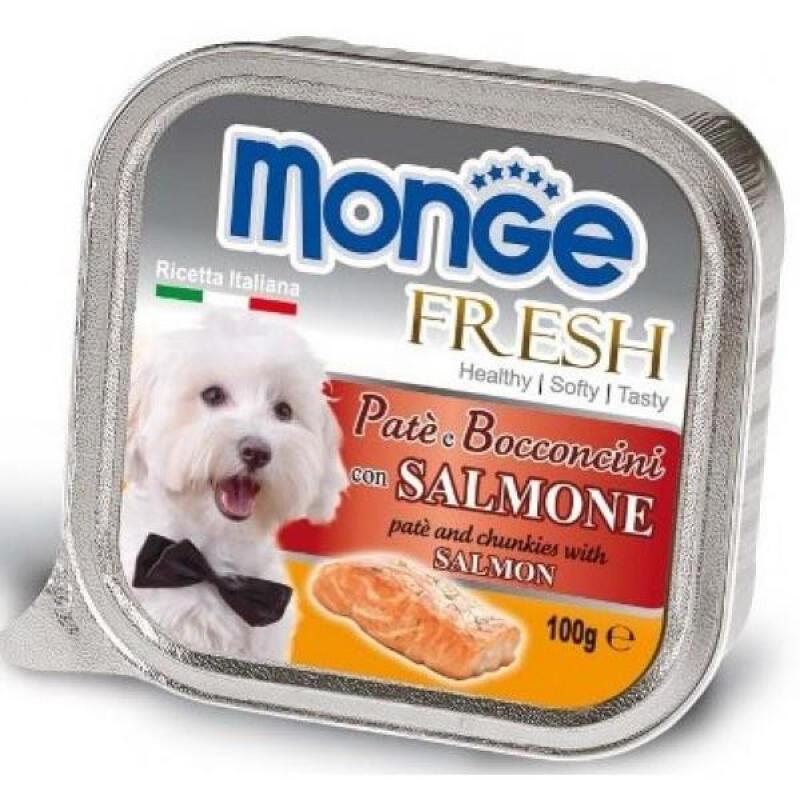 Monge Fresh มอนเจ้ อาหารเปียกสุนัข รสแซลมอน (100 กรัม) - It's So Good ...