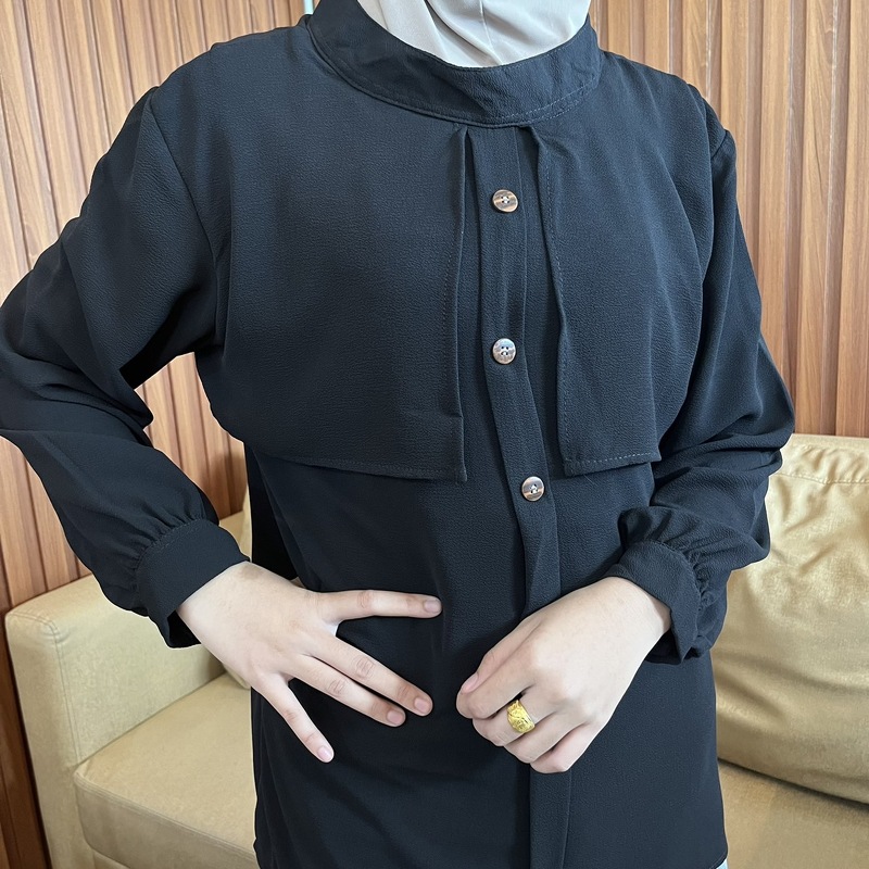 เสื้อแฟชั่นผู้หญิง มุสลิม ผ้าเบาใส่สบาย ไม่ร้อน DB09 - รุสมีนี - ThaiPick