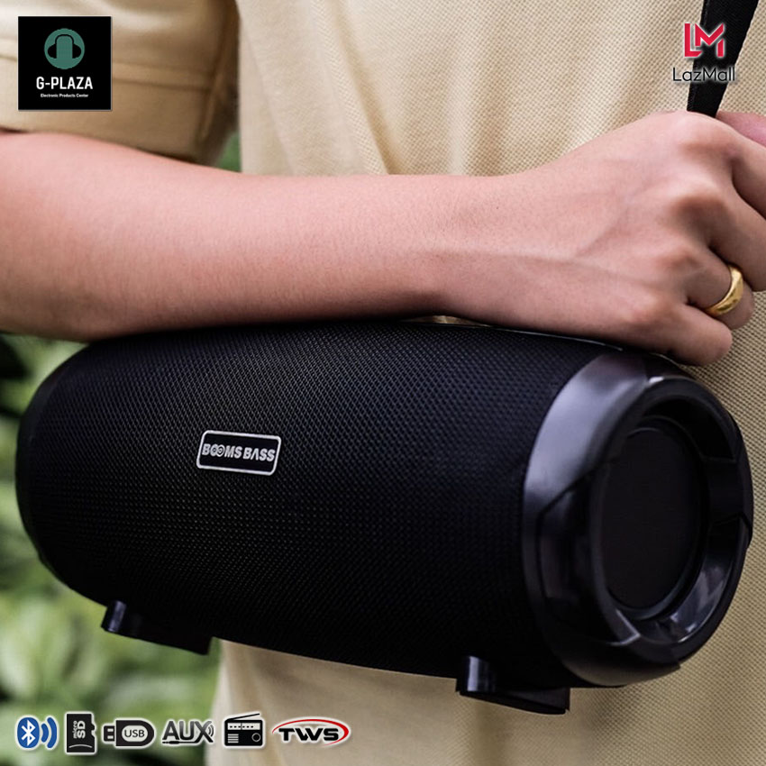 โปรสุดคุ้ม???? ลำโพงบลูทูธ Booms Bass L102 แถมสายสะพาย ดีไซน์ผ้าถักสุด ...