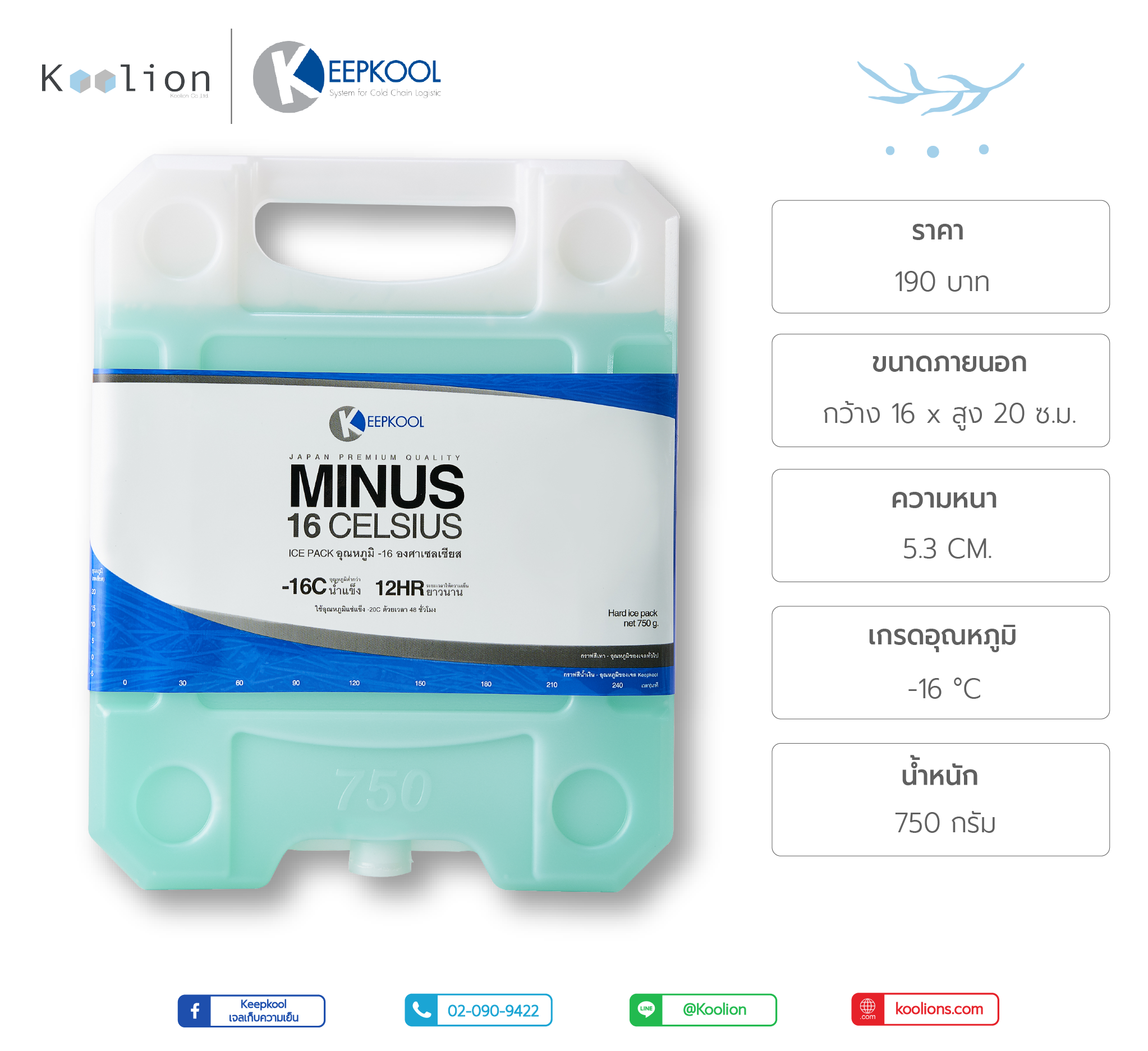 Minus -16 °C ICE PACK เก็บความเย็น เจลเก็บความเย็น เจลเเช่นมแม่ เจลเย็น ...