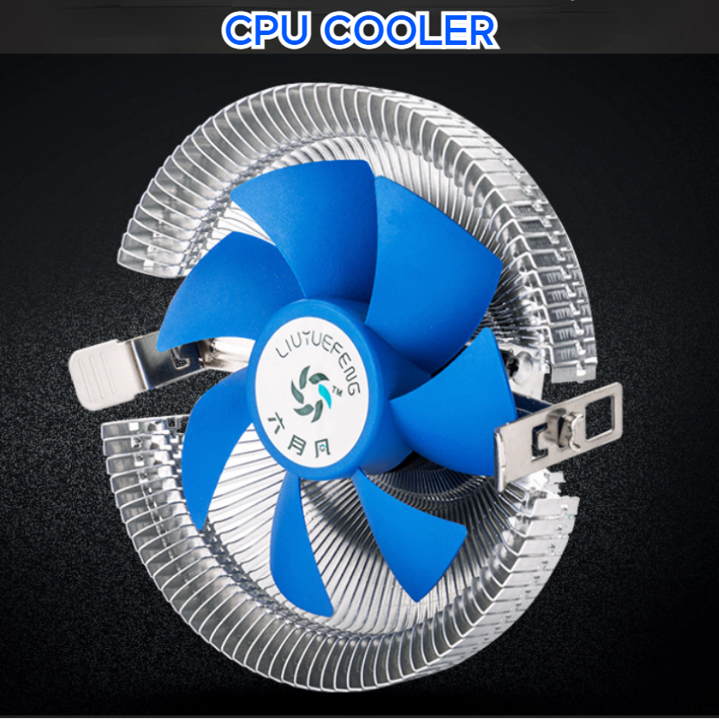 CPU Cooler 2000RMP 20DBA 12VDC 50000HOURS 48CFM Blue INTEL AMD รองรับ ...