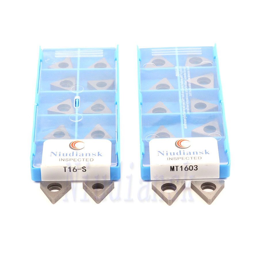 10 pcs T16-S MT1603 MT2204 คาร์ไบด์แทรก Shims เครื่องกลึง CNC ...
