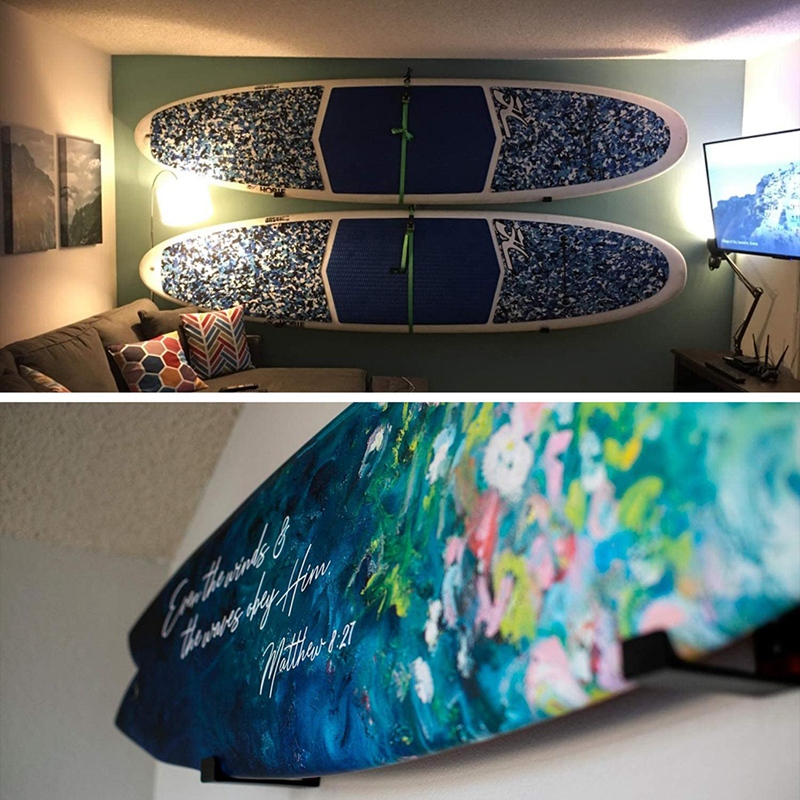 1 Set Surfboard Wall Rack, Surf Board Racks for the Wall Display Mount ...