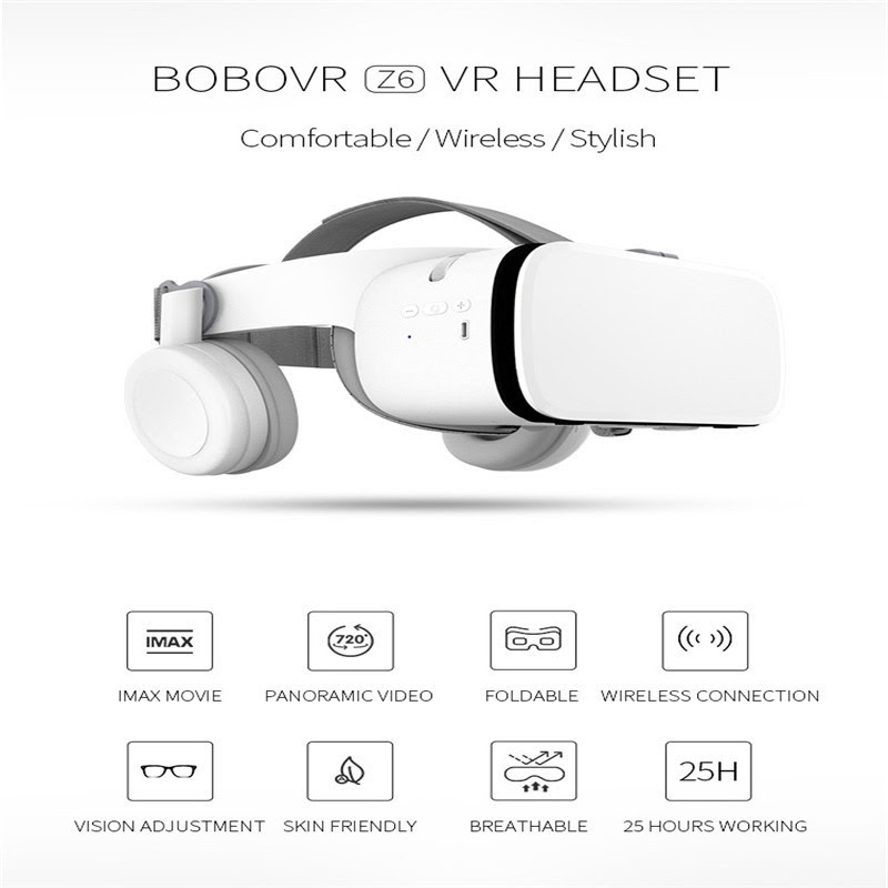 พร้อมส่งBOBO VR Z6 Bluetooth VR Headset 3D Glasses VR Glasses - HTM shop - ThaiPick