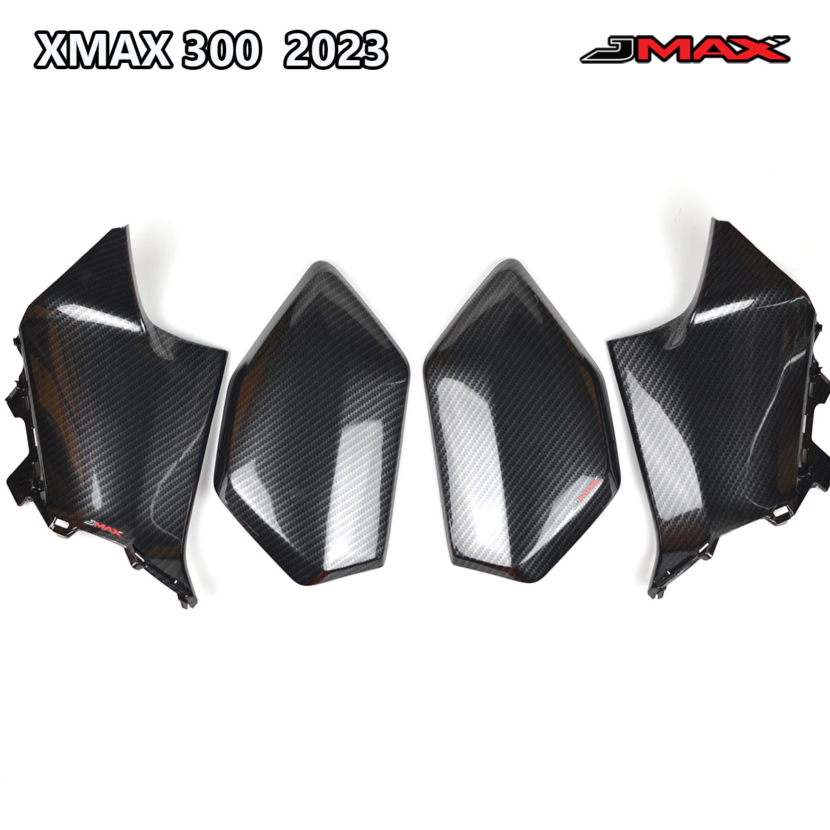 ชุด 4 ชิ้น แฟริ่งคอนโซลข้างฝาถัง+ฝาปิดช่องเก็บของ XMAX 300 2023 JMAX ...