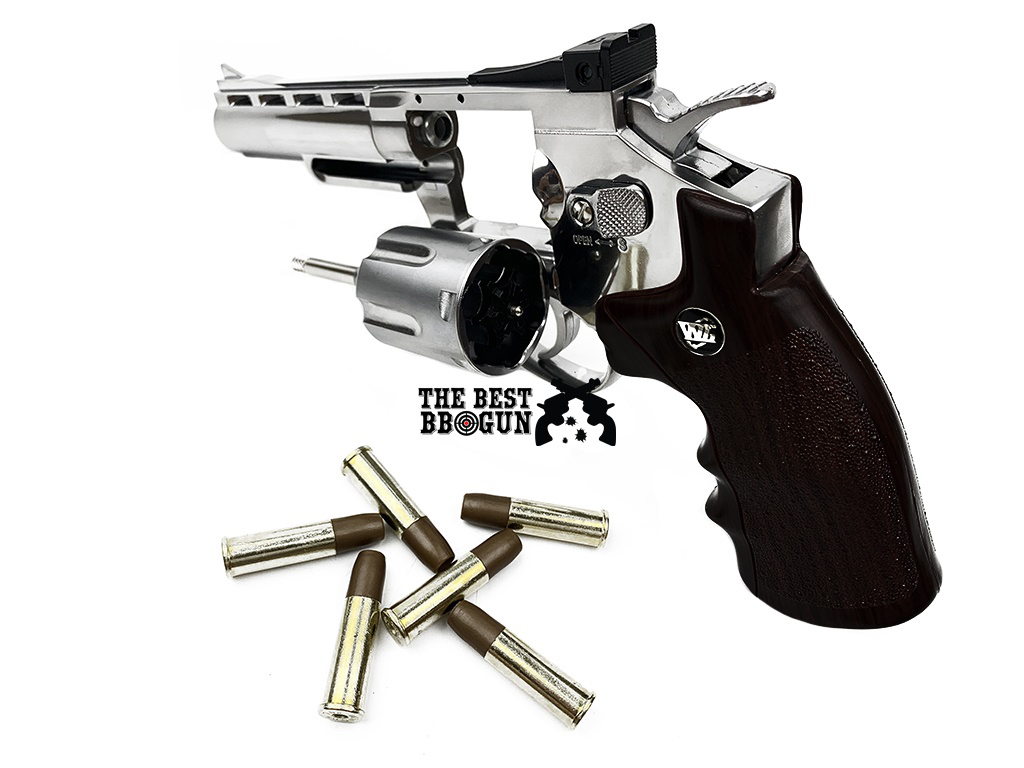 ปืนบีบีกัน ปืนลูกโม่ WinGun 701 ด้ามดำ ลำกล้อง 4 นิ้ว ฟรี ลูกเซรามิค ...