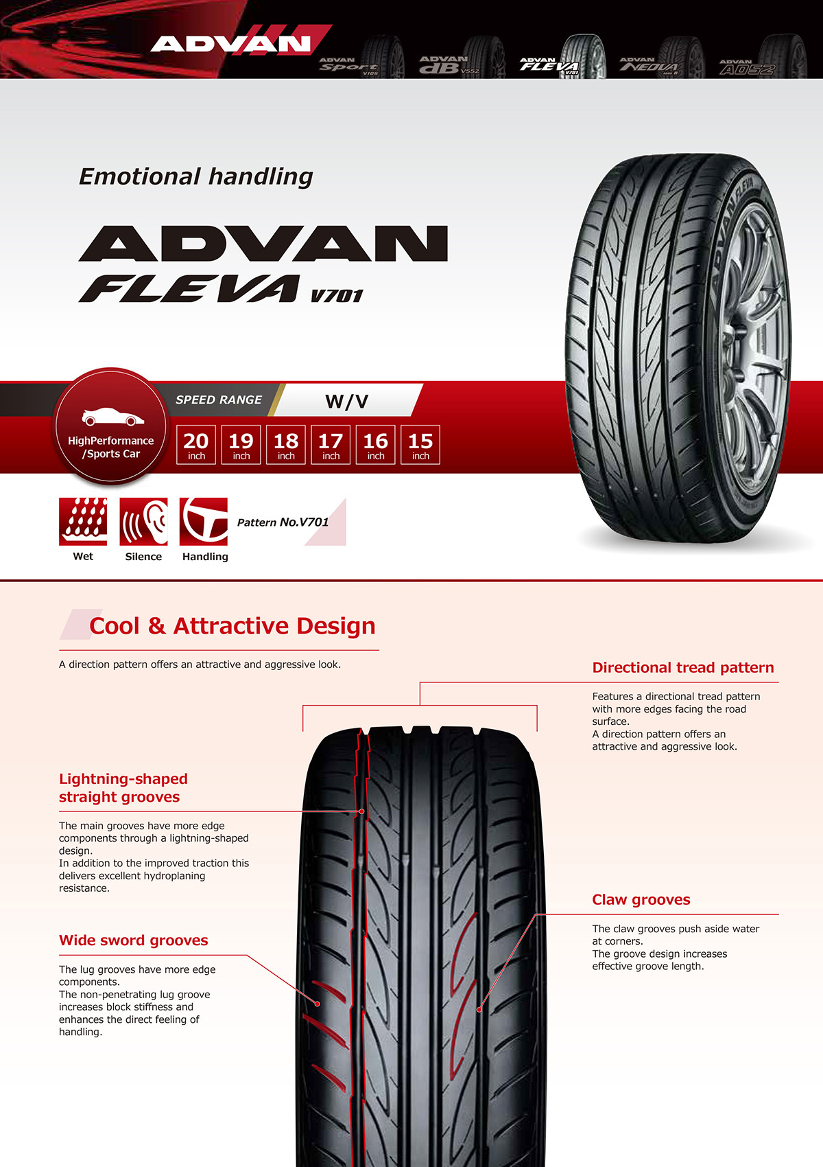 Yokohama 21545R17 ADVAN V701 ยางใหม่ ผลิตปี2022 ราคาต่อ4เส้น มีรับประกันจากโรงงาน แถมจุ๊บลมยาง ...