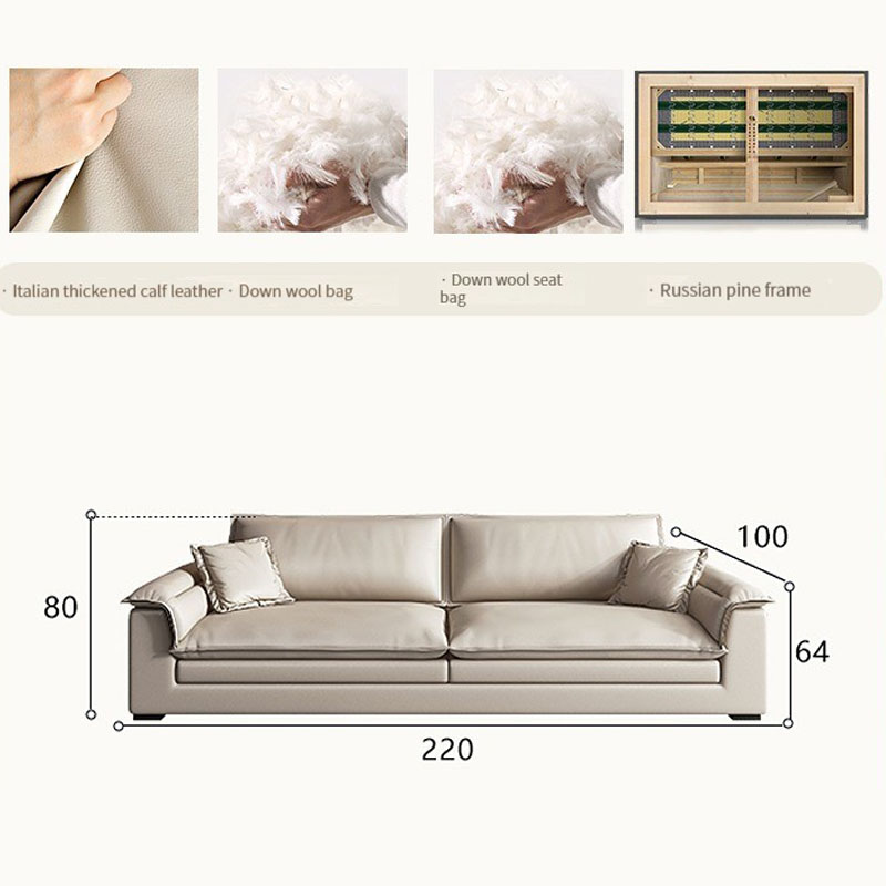 TATA HOME Leather sofa/with a characteristic of luxuryโซฟาสำหรับห้อง ...