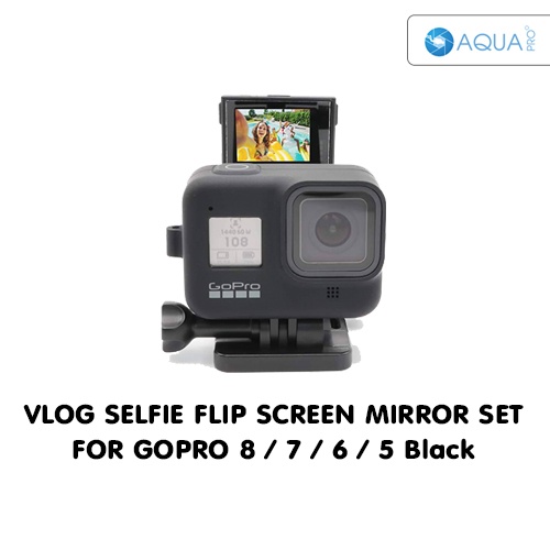 VLOG SELFIE FLIP SCREEN MIRROR SET FOR GOPRO 8 / 7 / 6 / 5 & ACTION ...