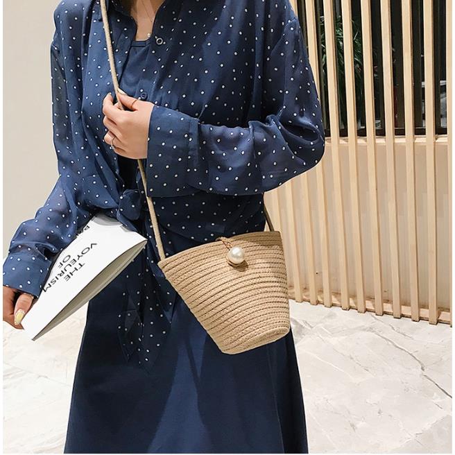 ♚ กระเป๋าสาน แบบสะพายข้าง ทรงกล่อง น่ารัก - hdgdgd - ThaiPick