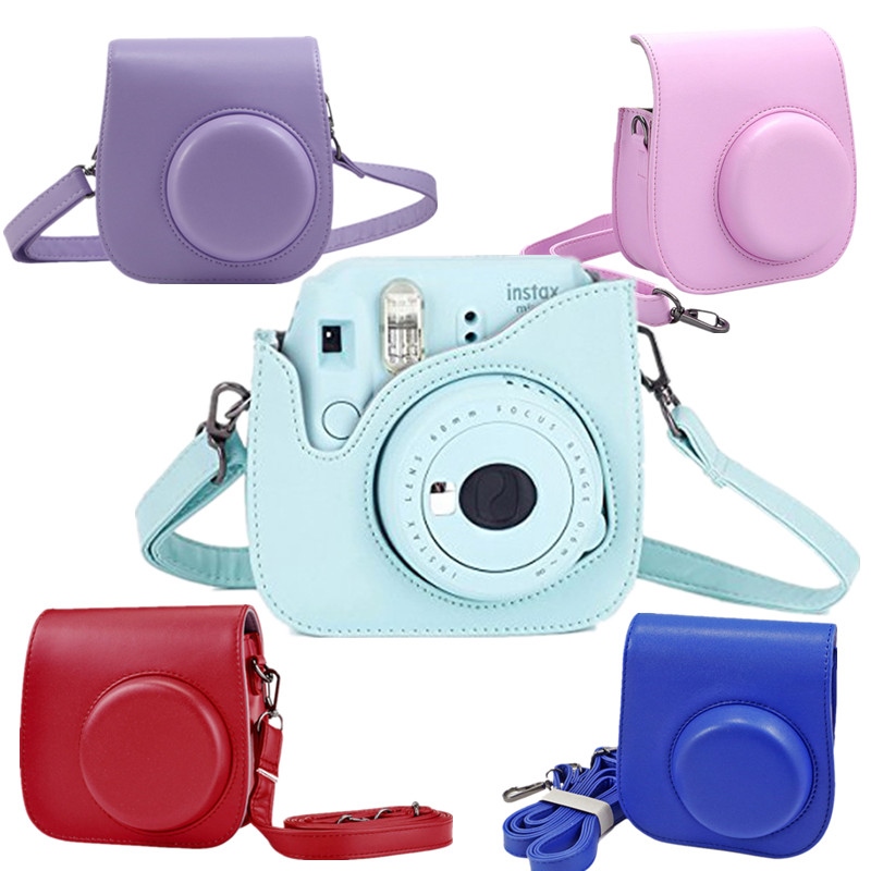 For Polaroid Camera For Fujifilm Instax Mini 8 8 9 Classic Retro PU ...