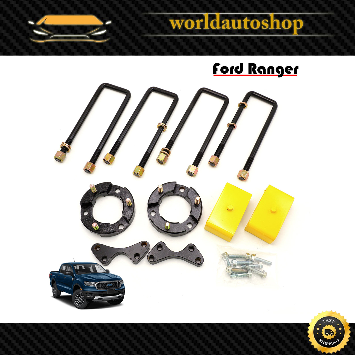 ชุดสาแหรก+ยกสูง หน้ายก2นิ้ว หลังยก2.0นิ้ว Ford Aftermarket Parts Ranger ...