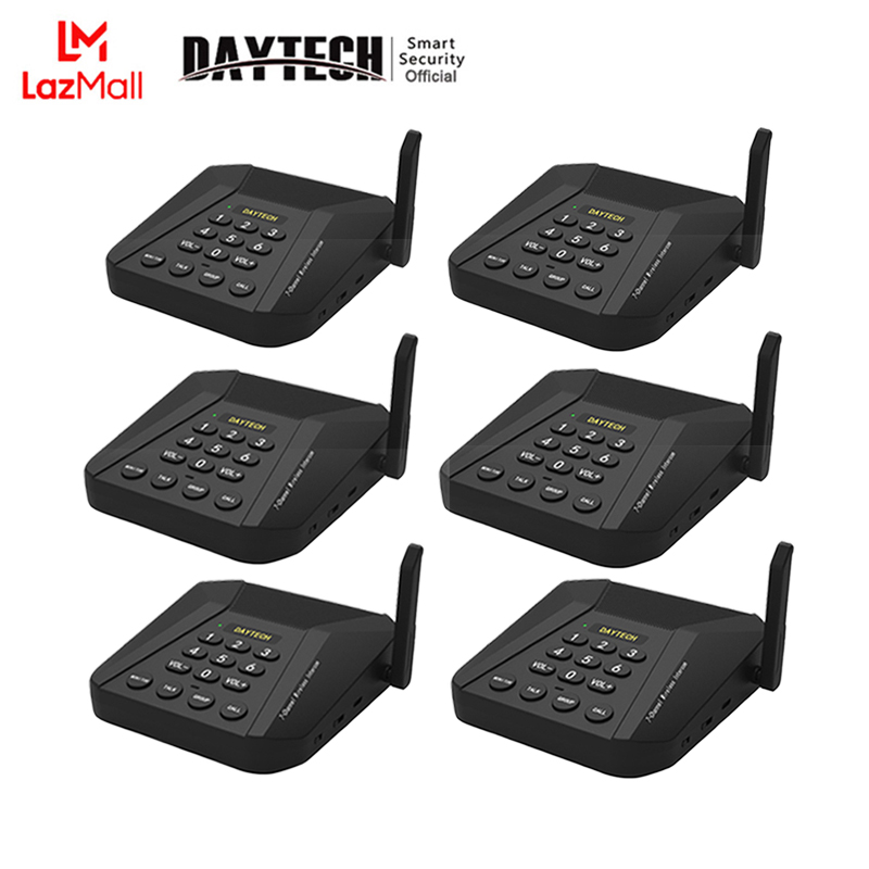 DAYTECH intercom อินเตอร์คอม wifi ระบบอินเตอร์คอมสำนักงานไร้สาย Type-C การชาร์จหลายช่องสัญญาณ 1 ...
