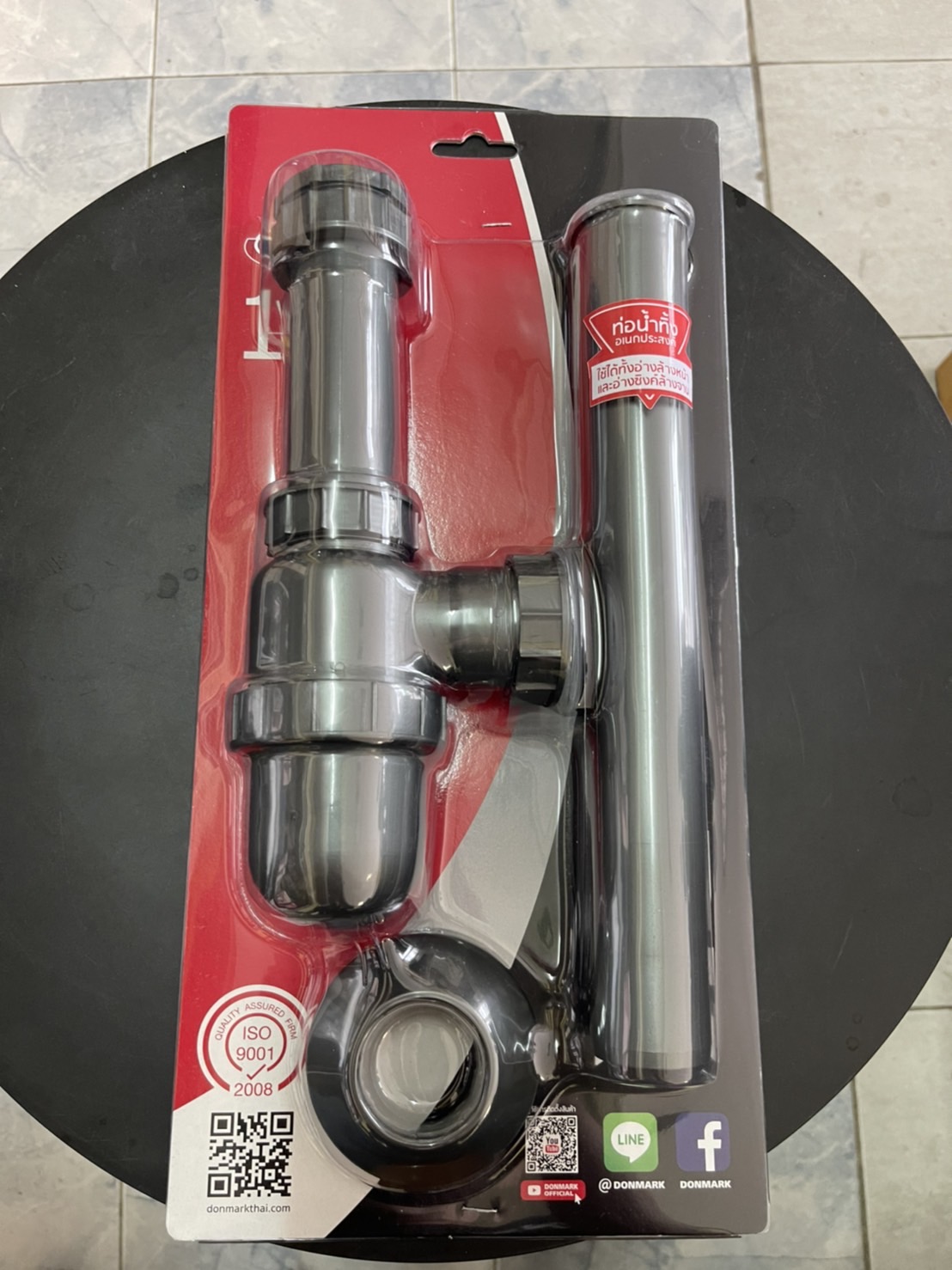 ท่อน้ำทิ้งอเนกประสงค์ PVC พลาสติก ABS ขนาด 1 1/2" นิ้ว ชาร์ปยาว 12 นิ้ว DONMARK D06 - 12 ...