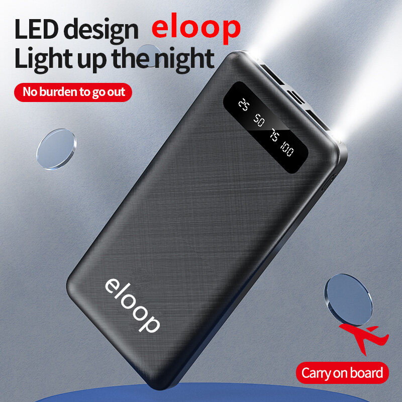 ELOOP Power Bank 30000mAh USB พาวเวอร์แบงค์ ชาร์จเร็ว แบตสำรอง รองรับ ...