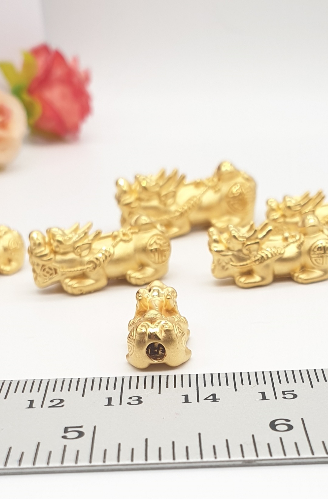 ตัวปี่เซียะสำหรับงาน DIY ตัวปี่เซียะทองคำแท้ นน.เฉลี่ย 0.90-1g ขายได้ ...