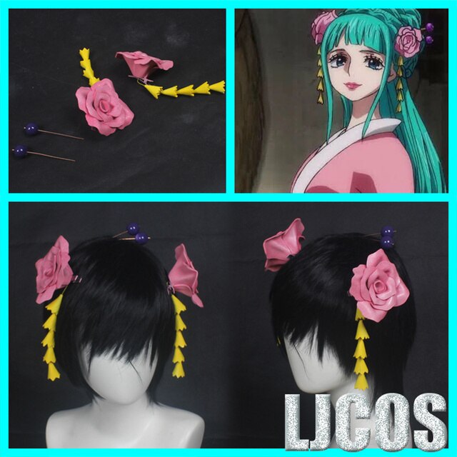Anime Kozuki Hiyori Komurasaki Blue Women Cosplay Wig Halloween Costume ...
