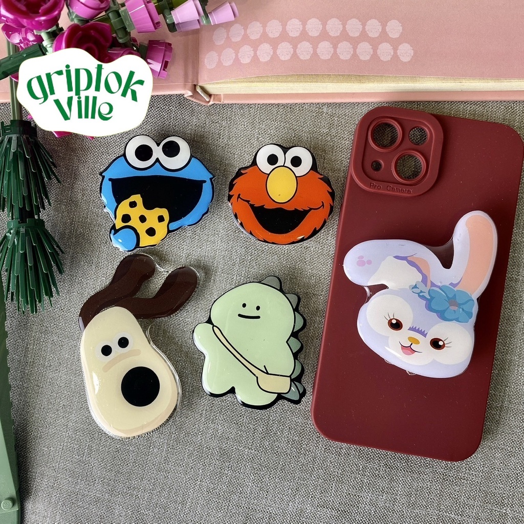 Griptok Acrylic PopSocket กิ๊ฟต๊อก การ์ตูนติดหลังมือถือ ที่ติดโทรศัพท์ ...