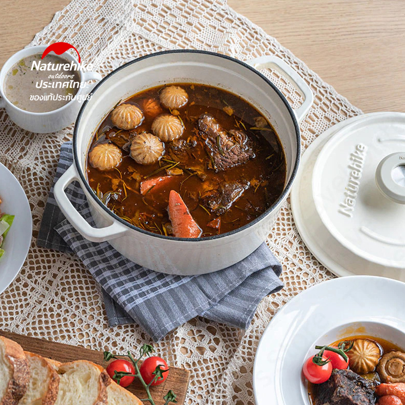 Naturehike Thailand หม้อเหล็ก Cast iron enamel pot - Naturehike ...