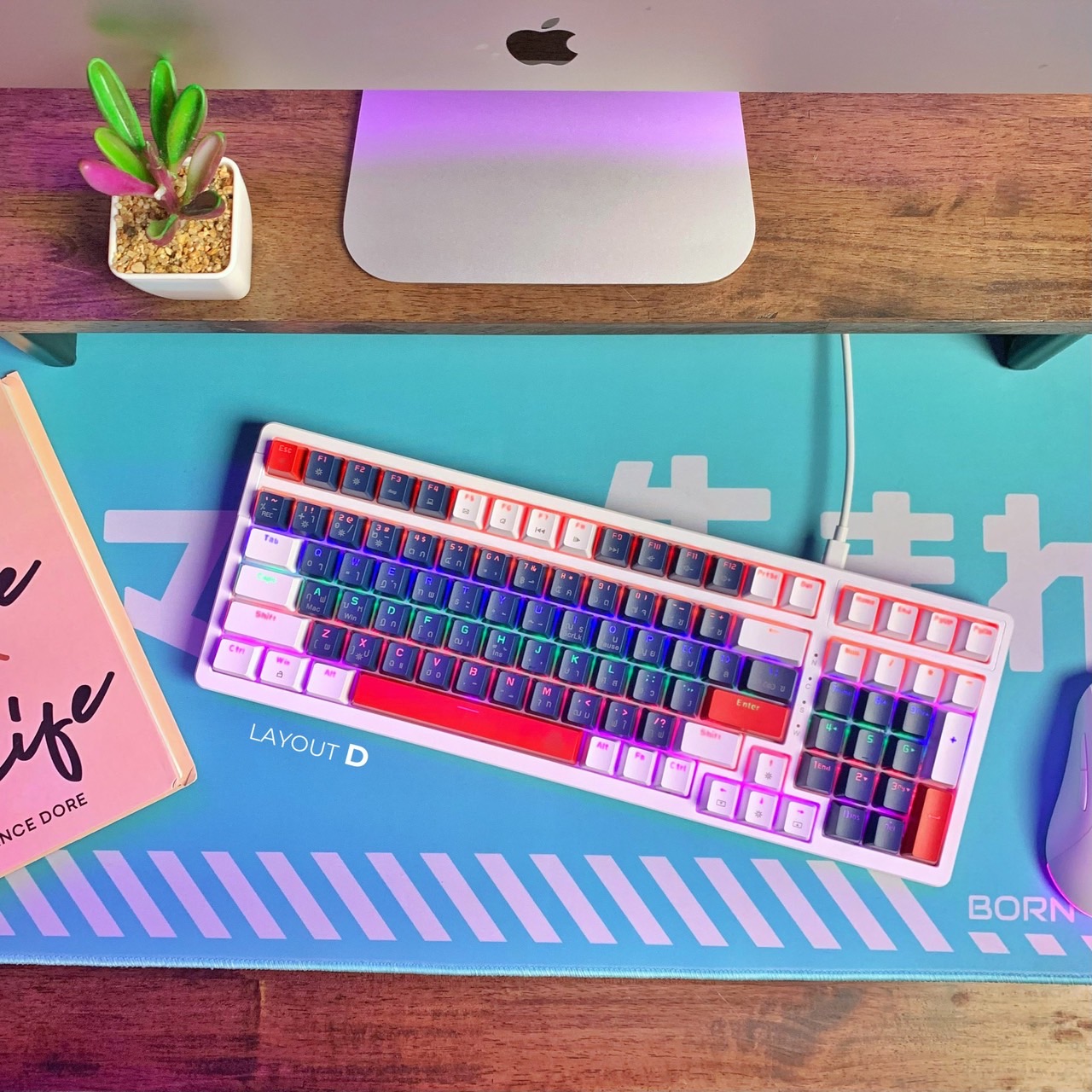 คีย์บอร์ดเกมมิ่ง EGA TYPE CMK1 Mechanical MINI RGB CIY Switch มีให้ ...
