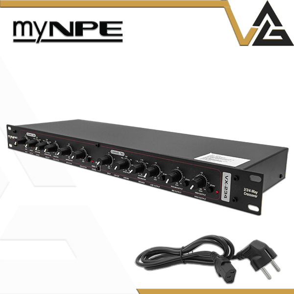 myNPE VX-234 ครอสโอเวอร์ 3 ทาง ครอสแยกเสียง สเตอริโอ NPE Crossover 2-3Way Analog Stereo 1U ครอส ...