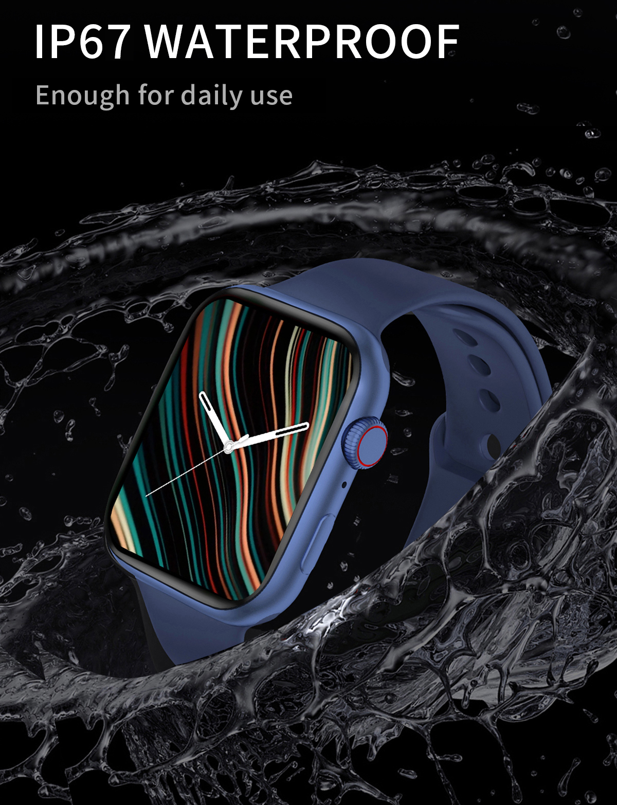 ใช้กับ Huawei OPPOใหม่ล่าสุด I7 Pro Smart Watch Series 7 Infinite หน้า ...