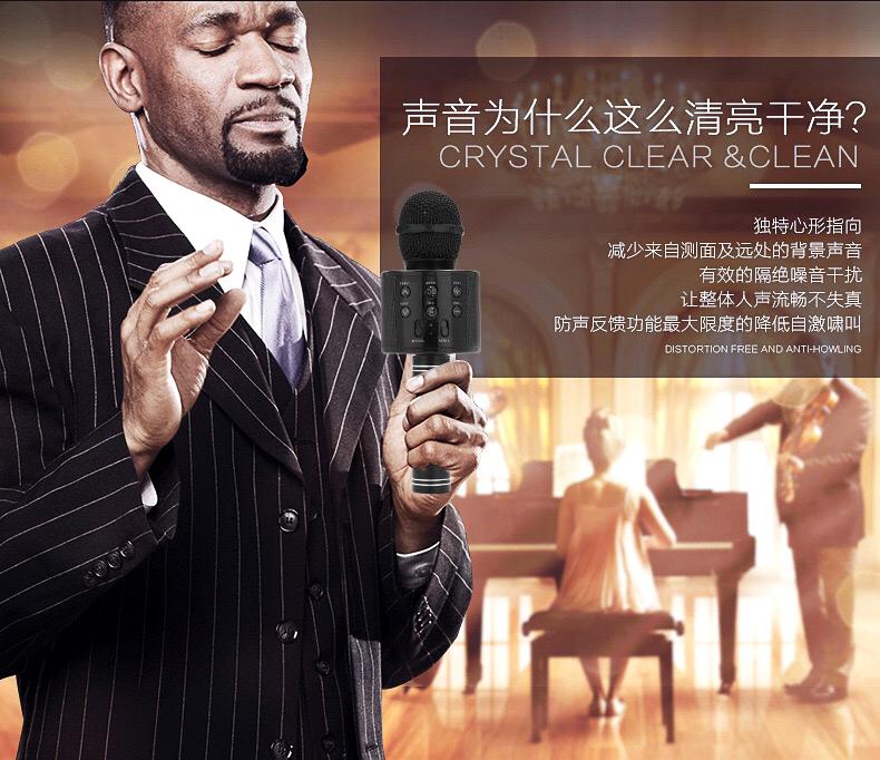 WSTER รุ่นWS858 Wirless Microphone Karaoke ลำโพง ไมค์ ไมค์ลอย ไมค์ไร้ ...