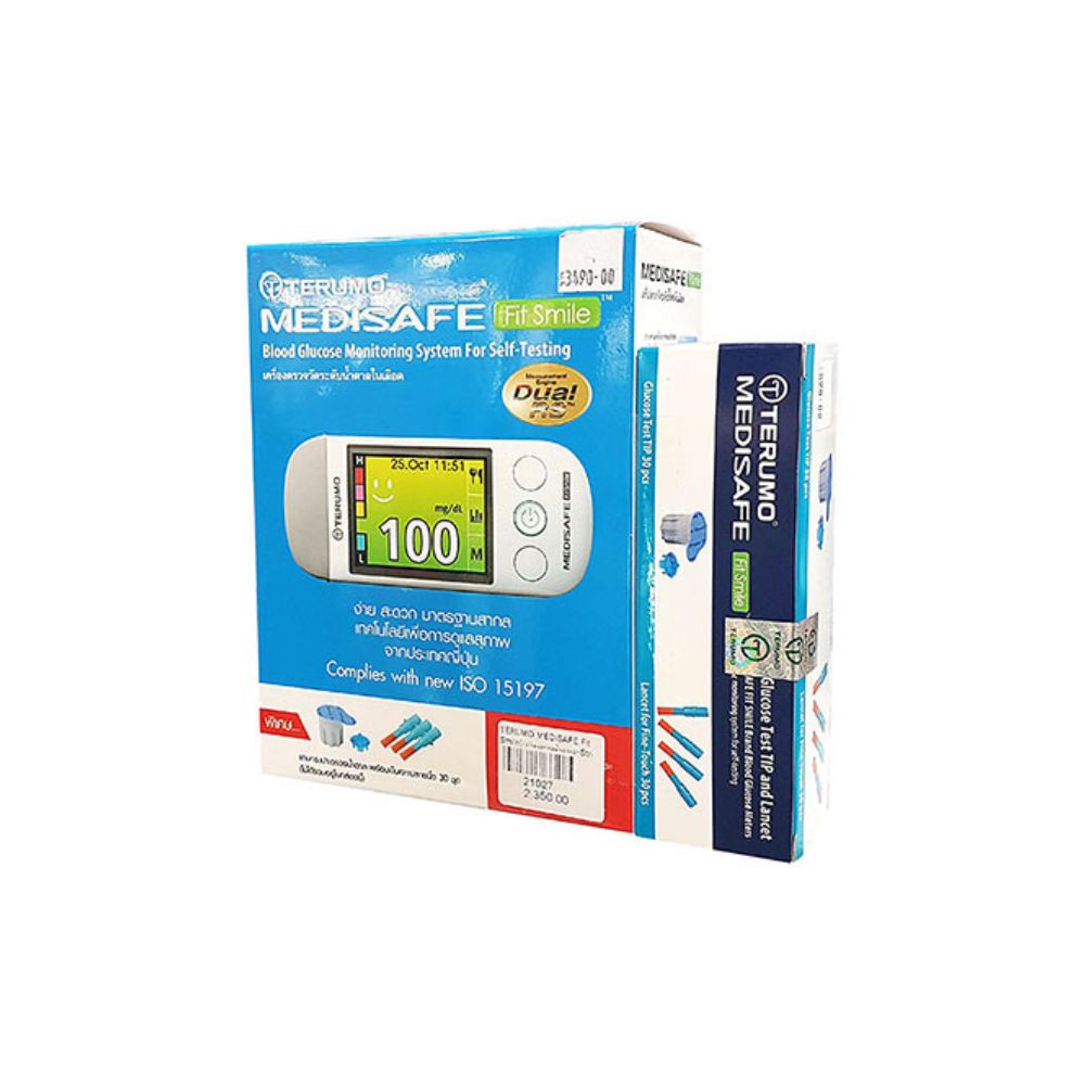 เครื่องตรวจน้ำตาล Terumo รุ่น Medisafe Ex Medisafe Fit smile เครื่อง ...