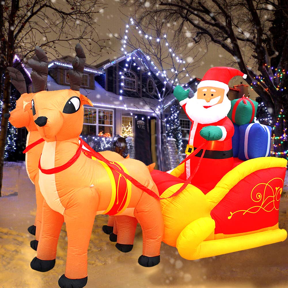 Christmas Decoration 7 5Ft Christmas Inflatable Santa Claus With Two christmas-decoration-7-5ft-christmas-inflatable-santa-claus-with-two