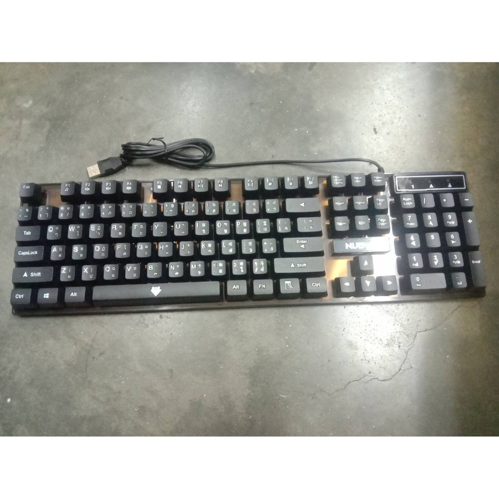 Nubwo NK-30 VAKANT Gaming Keyboard คีย์บอร์ดเกมมิ่งกันน้ำได้ ปุ่มยาง ...
