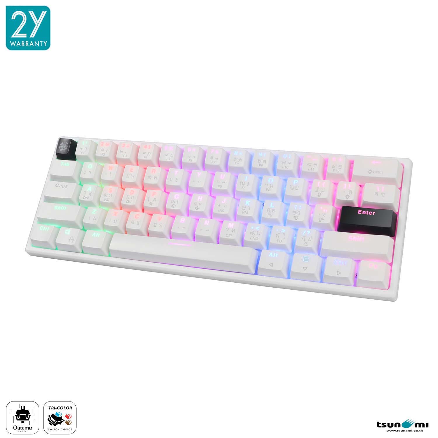 คีย์บอร์ดเกมมิ่ง Tsunami Gaming Keyboard MK-61 Max - TRUE_computer ...