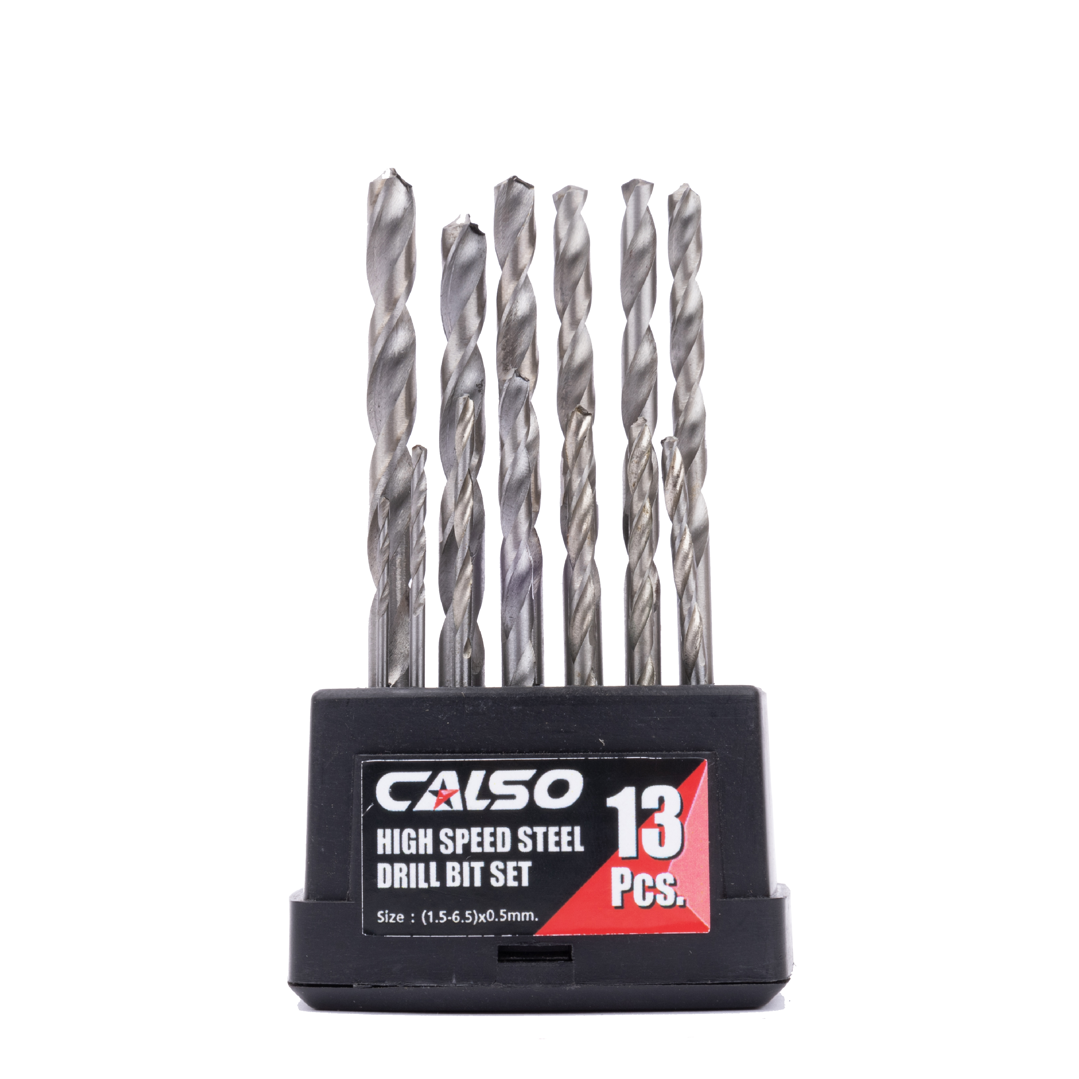 CALSO Drill combo 3 in 1 (แพคคู่) ชุดดอกสว่านสแตนเลส 13Pcs เจาะไม้ เหล็ก และ ดอกสว่านเจาะปูน 8 ...